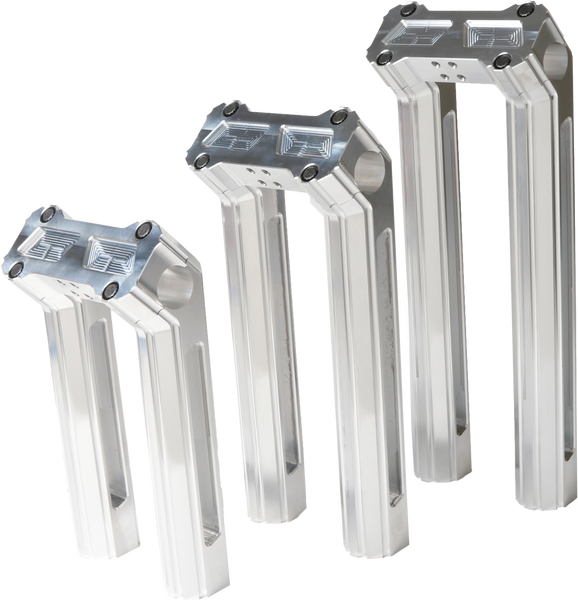 H/d Billet Risers 12" Raw Kickback – Purpose Built Motorcycles